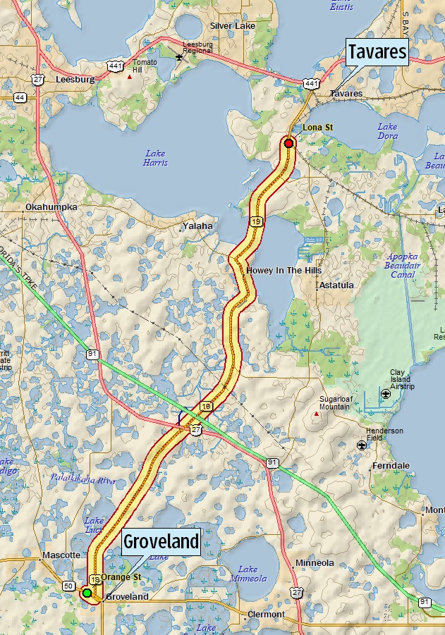 American Auto Trail-Lakes of Lake County (Groveland to Tavares FL ...