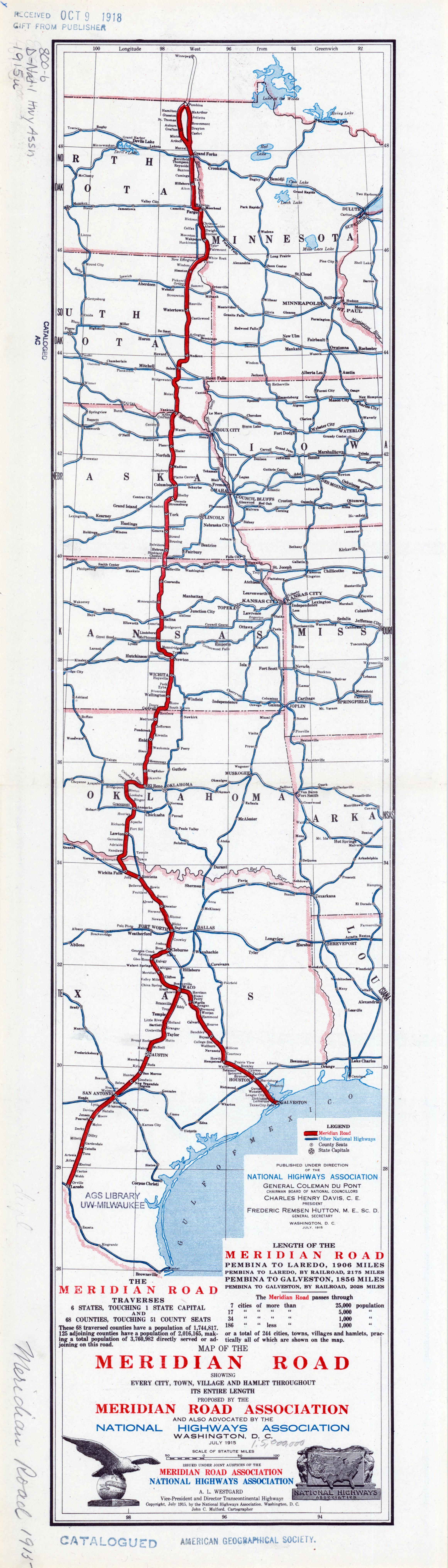 American Auto Trail-Meridian Highway (Duncan to the Red River OK ...