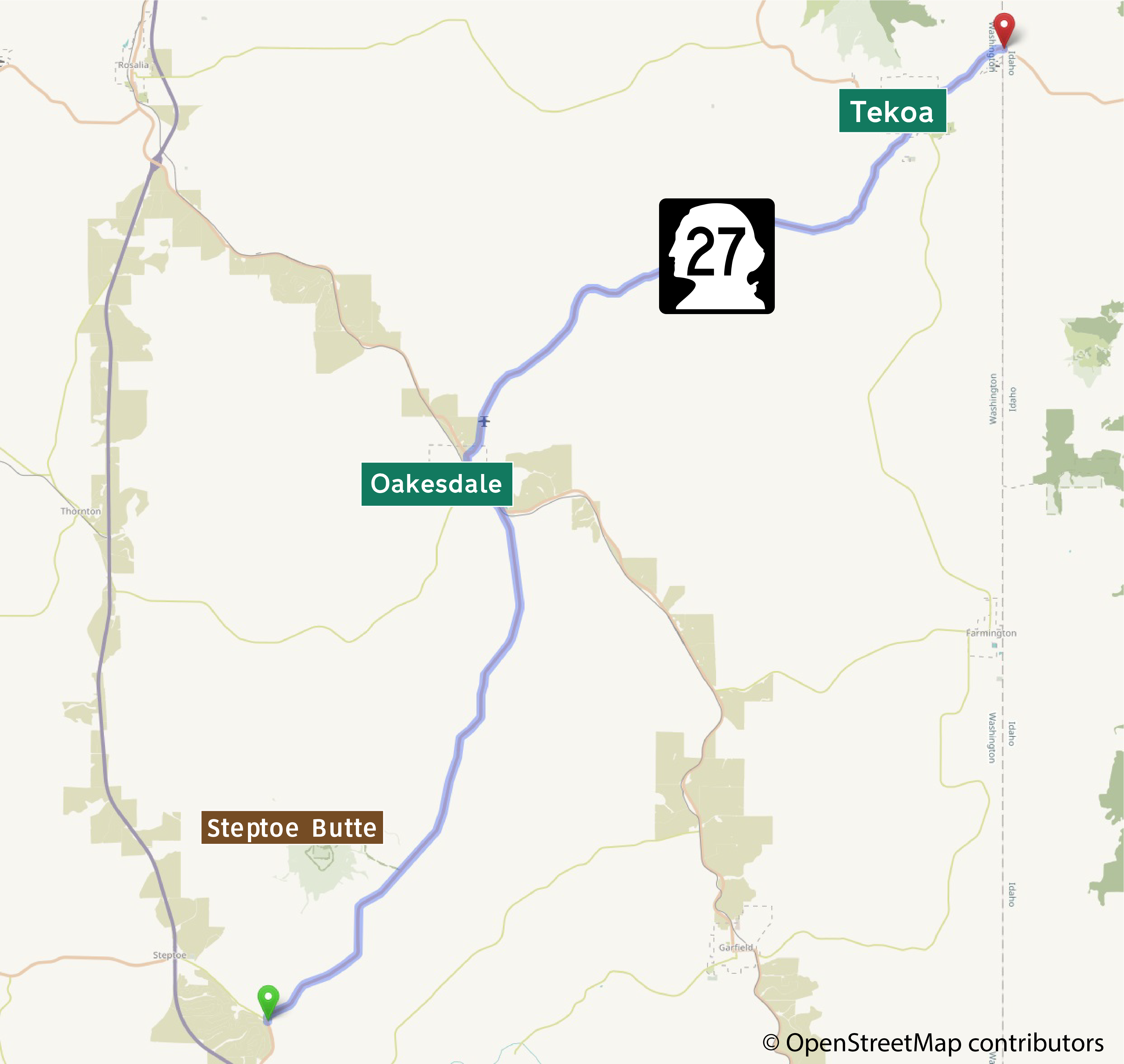 American Auto Trail-Palouse Scenic Byway (Steptoe Butte to the Idaho ...