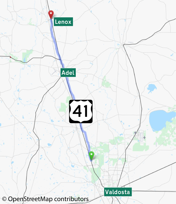 American Auto Trail-Central Florida Highway (Valdosta to Lenox GA ...